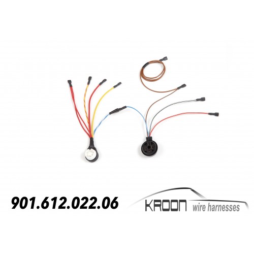 Ignition switch & hazard flasher relay socket harness for: Porsche 911/ ...
