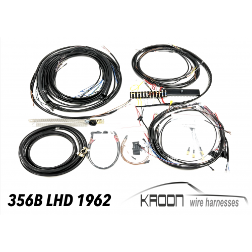 Complete wire harness set for Porsche 356B 1962 art.no 356B.62.SET